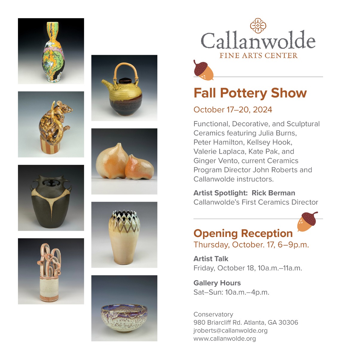Fall Ceramics Show & Sale at Callanwolde | Creative Loafing