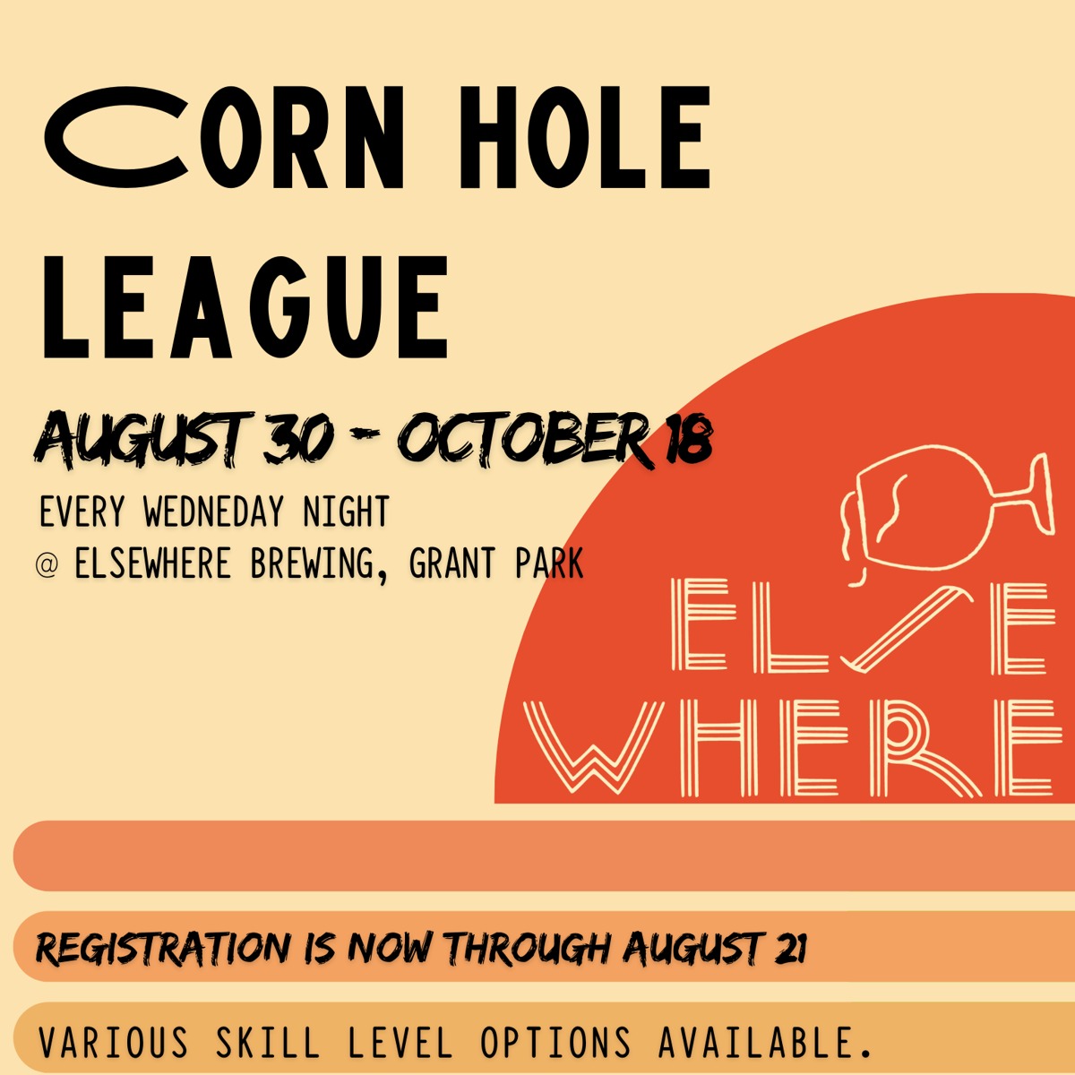 Fall Cornhole League | 08/30/2023 6:30 PM | Creative Loafing