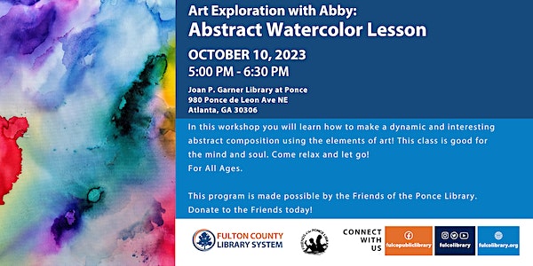 Art Exploration with Abby: Abstract Watercolor Lesson | Creative Loafing