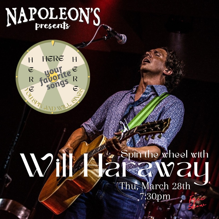 Spin The Wheel With Will Haraway | 03/28/2024 7:30 PM | Creative Loafing